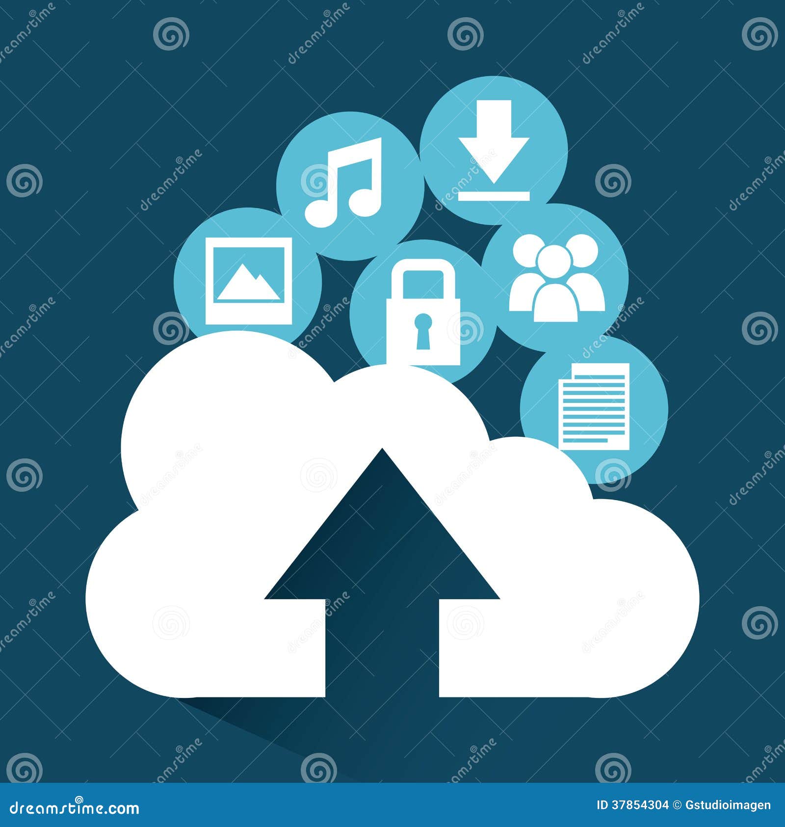 Cloud computing stock vector. Illustration of blue, notes - 37854304 Cloud computing stock vector. Illustration of blue, notes - 37854304