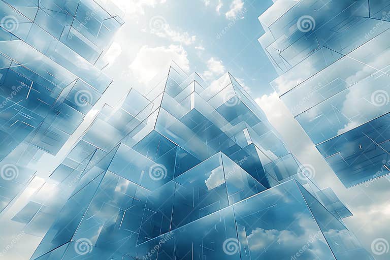 Cloud Computing Platform Illustration - Urban Tech Scene Stock ...
