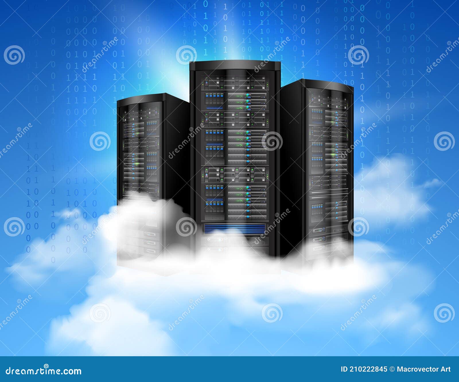 Cloud computing poster stock vector. Illustration of connection - 210222845