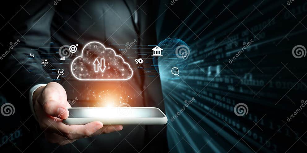 Cloud Computing Power Enhance Cloud Strategy for Business FaaS Stock Image - Image of ...