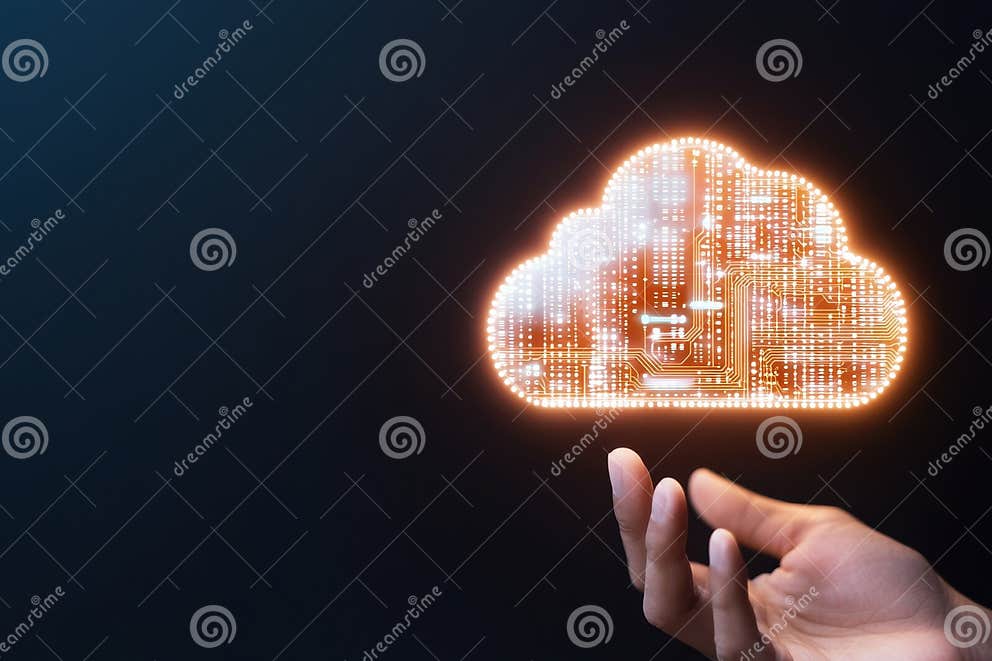 Cloud Computing Revolution Digital Transformation Technology Data Management Virtual Environment ...