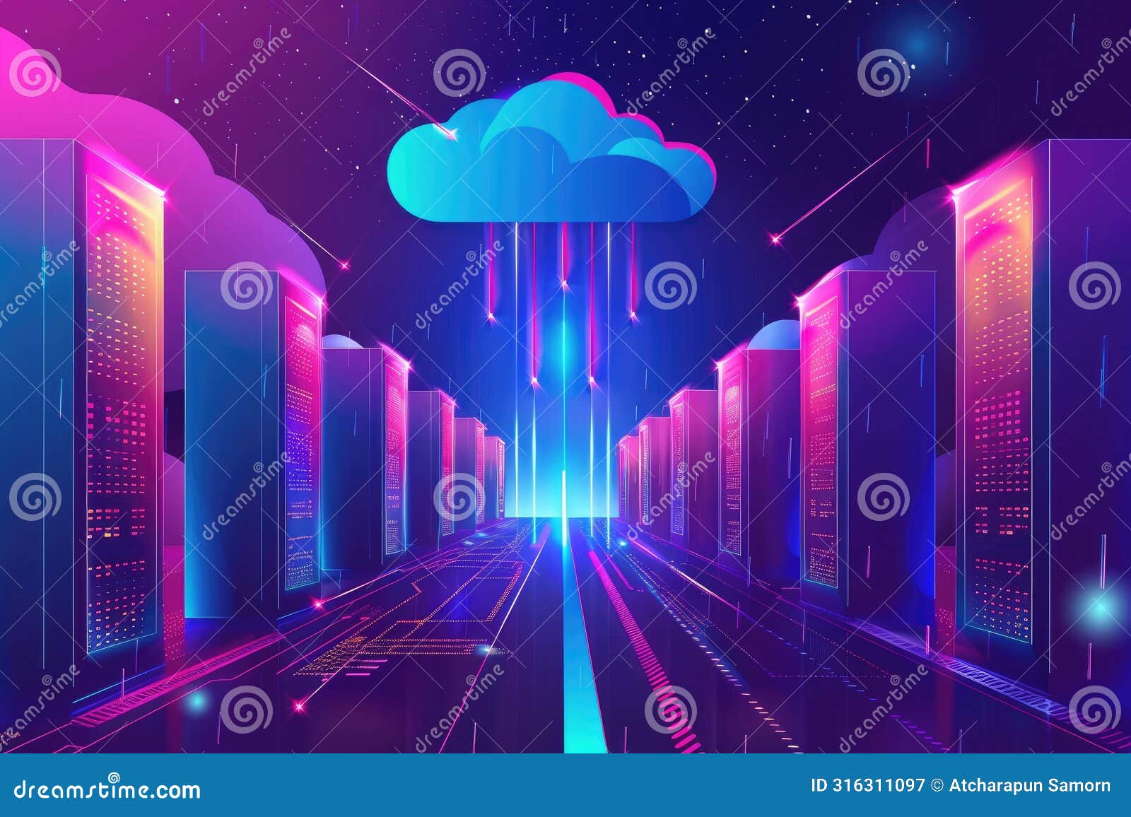 Cloud Computing Server, Abstract Datacenter, Cloud Network System Stock ... Cloud Computing Server, Abstract Datacenter, Cloud Network System Stock ...
