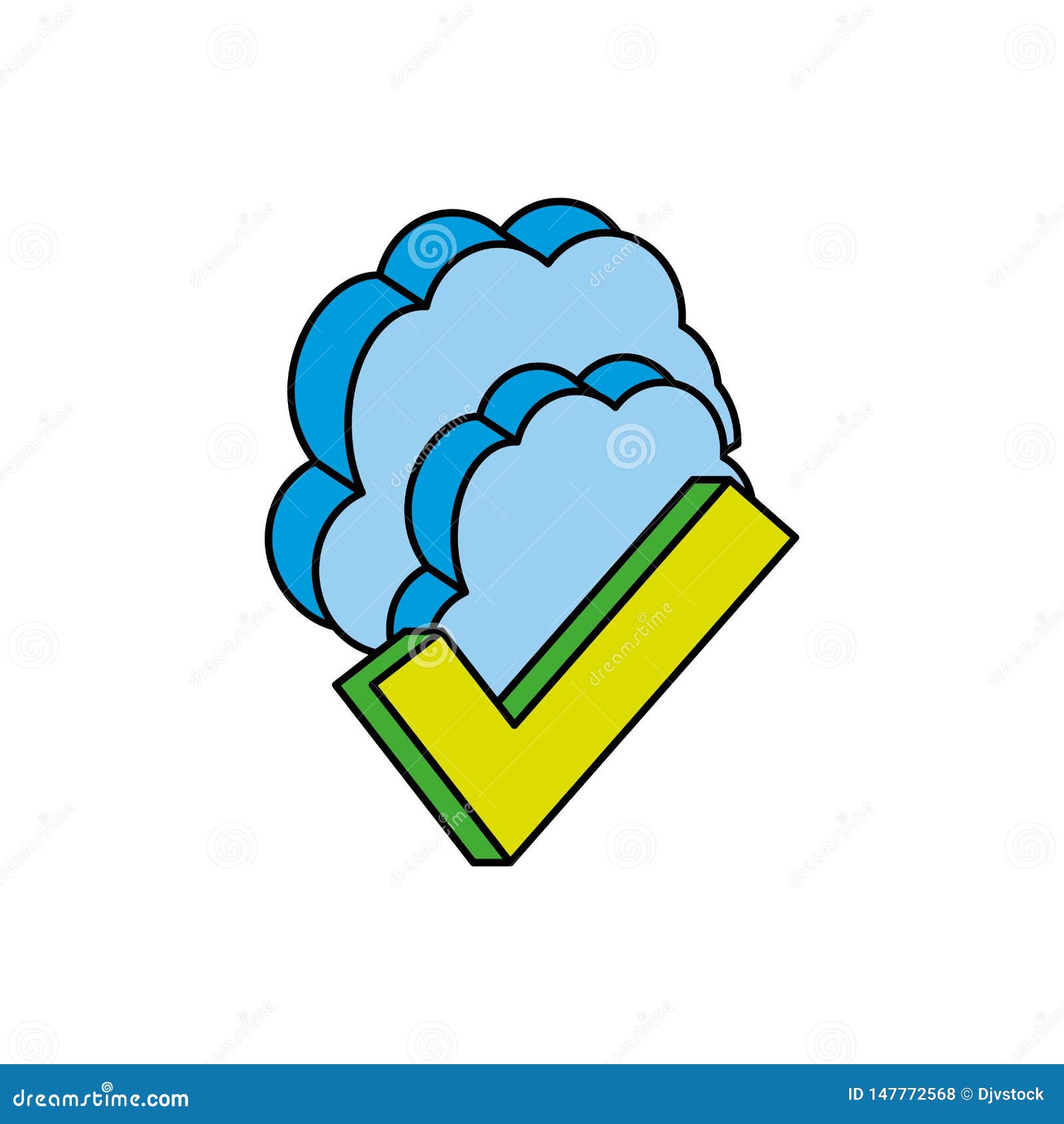Cloud Computing Server Icon Stock Illustration Illustration Of