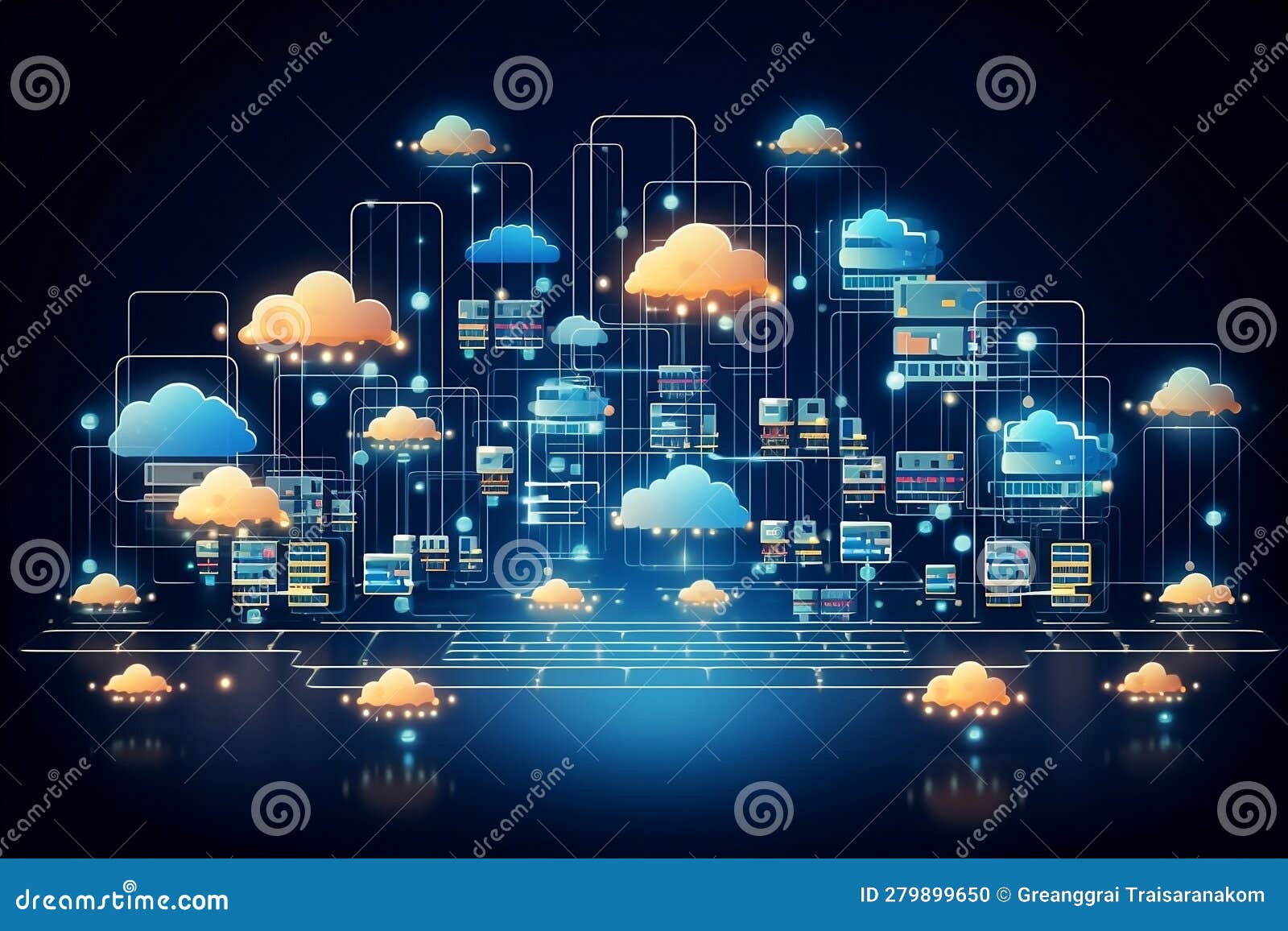 Cloud Computing Server System Storage Unit Network System Computer