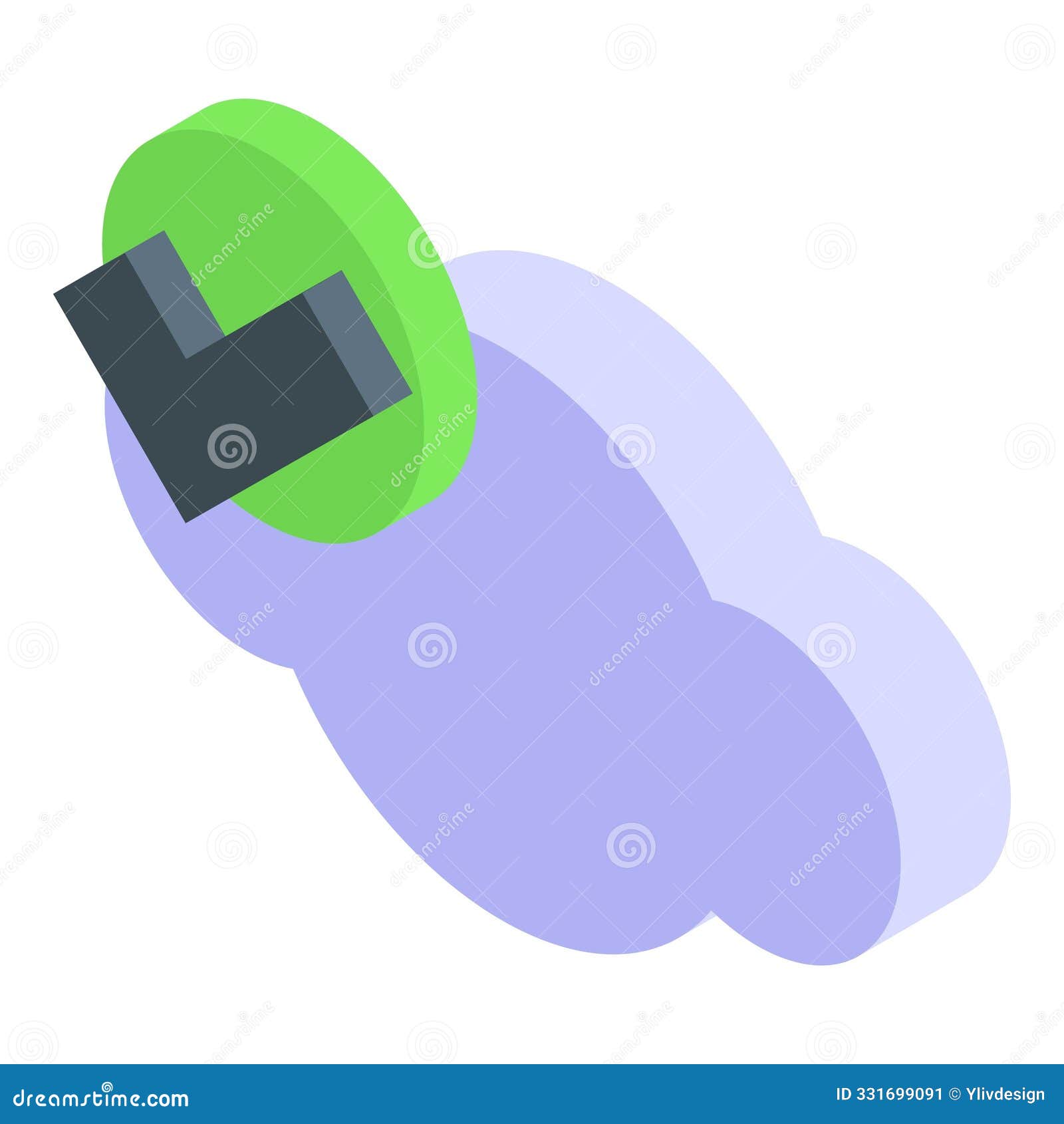 Cloud Computing Service Showing Done Status with Check Mark Icon Stock ...