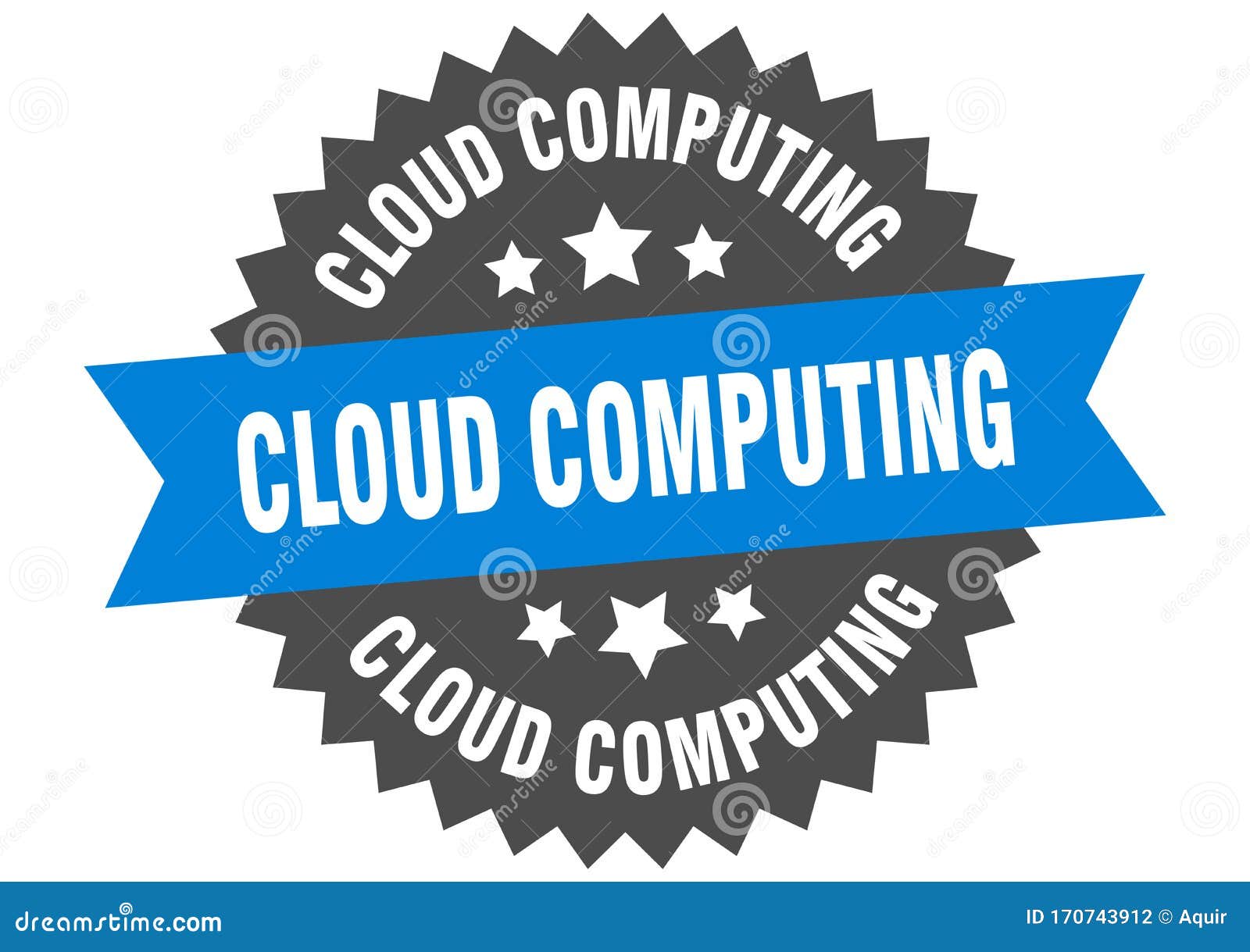 Cloud Computing Sign. Cloud Computing Circular Band Label. Cloud ...
