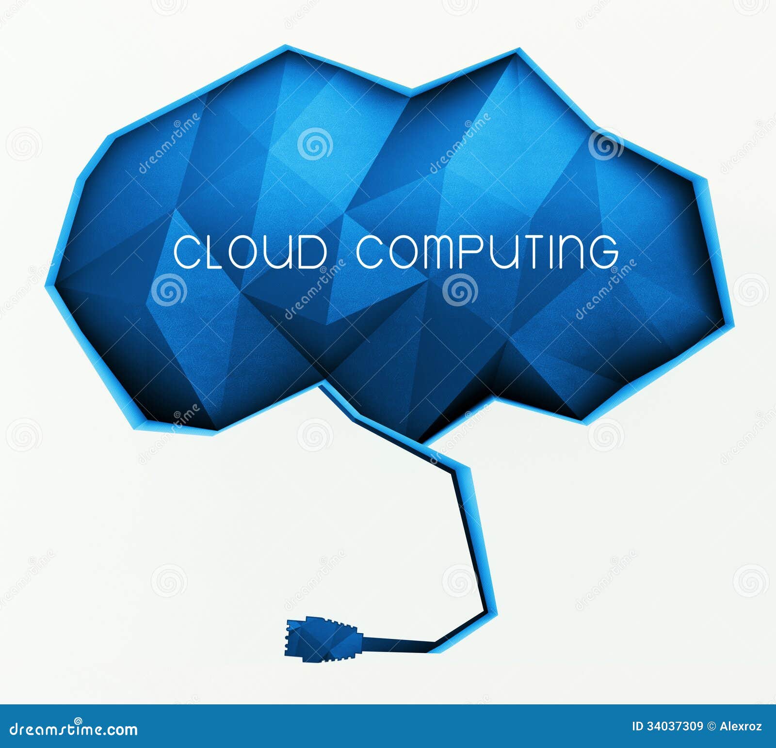 Cloud computing stock illustration. Illustration of concept - 34037309