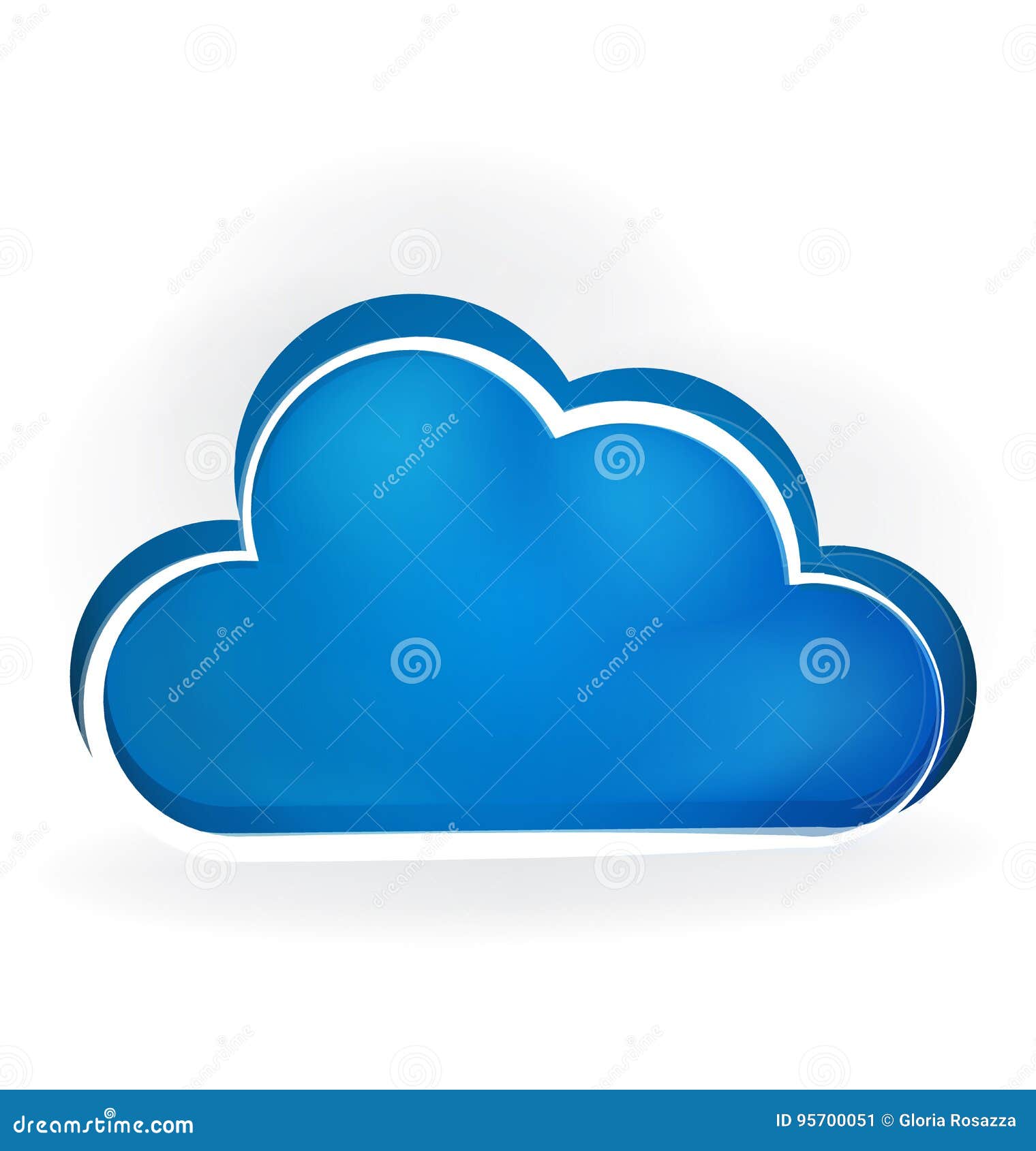 Cloud Computing Software Icon Stock Vector - Illustration of ...