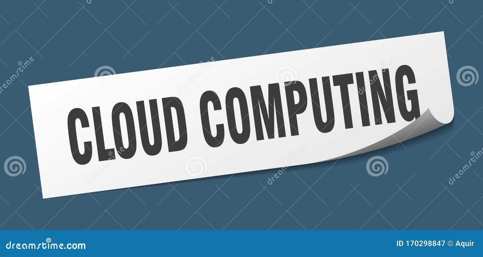 Cloud Computing Sticker. Cloud Computing Square Sign Stock Vector ...