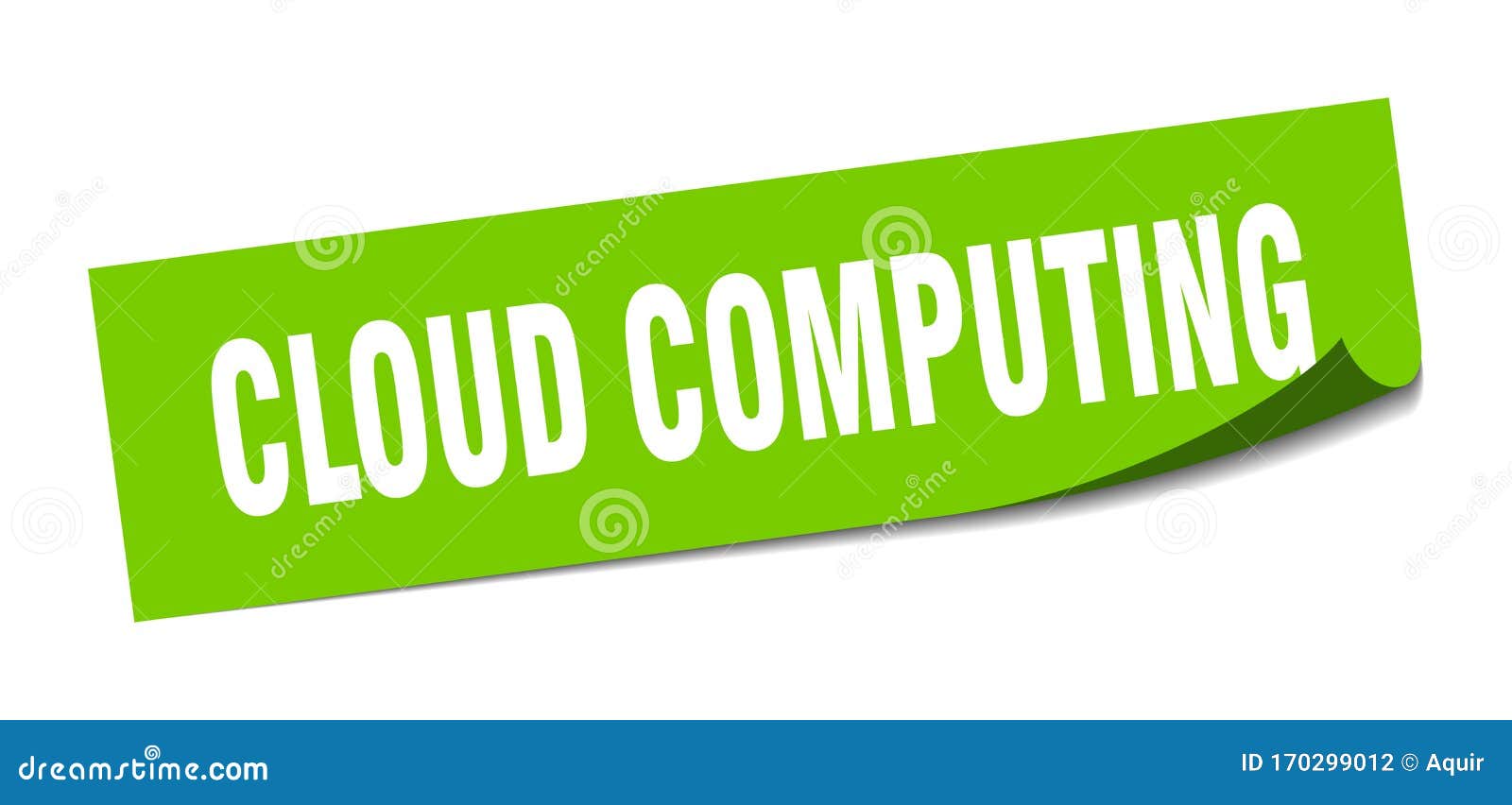 Cloud Computing Sticker. Cloud Computing Square Sign Stock Vector ...
