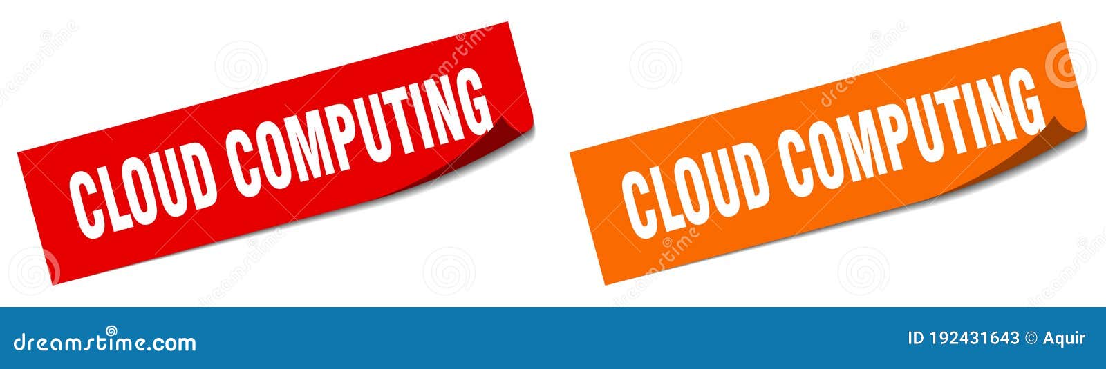 Cloud Computing Sticker. Cloud Computing Sign Set Stock Vector ...