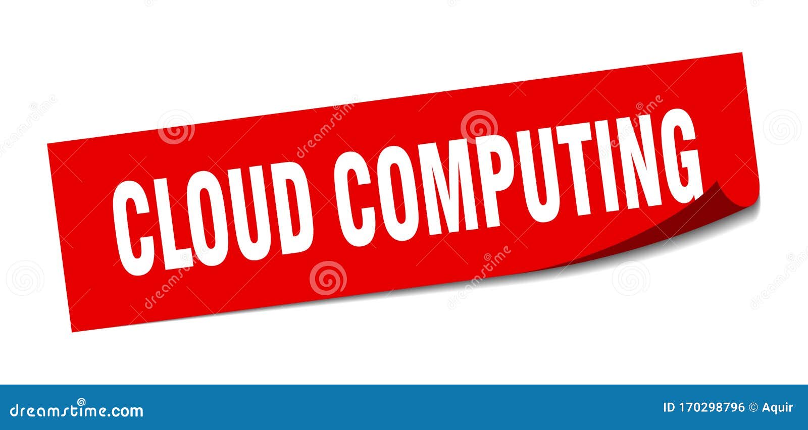 Cloud Computing Sticker. Cloud Computing Square Sign Stock Vector ...