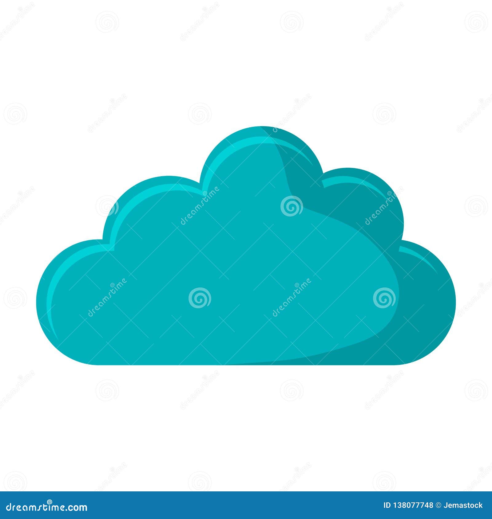 Cloud computing symbol stock vector. Illustration of icon - 138077748