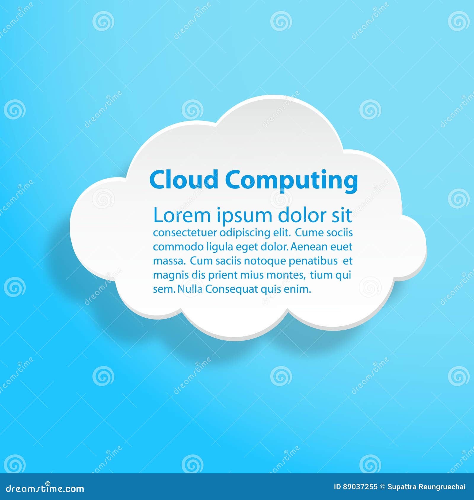 Cloud Computing Technology Abstract Scheme Eps10 Vector Illustration ...