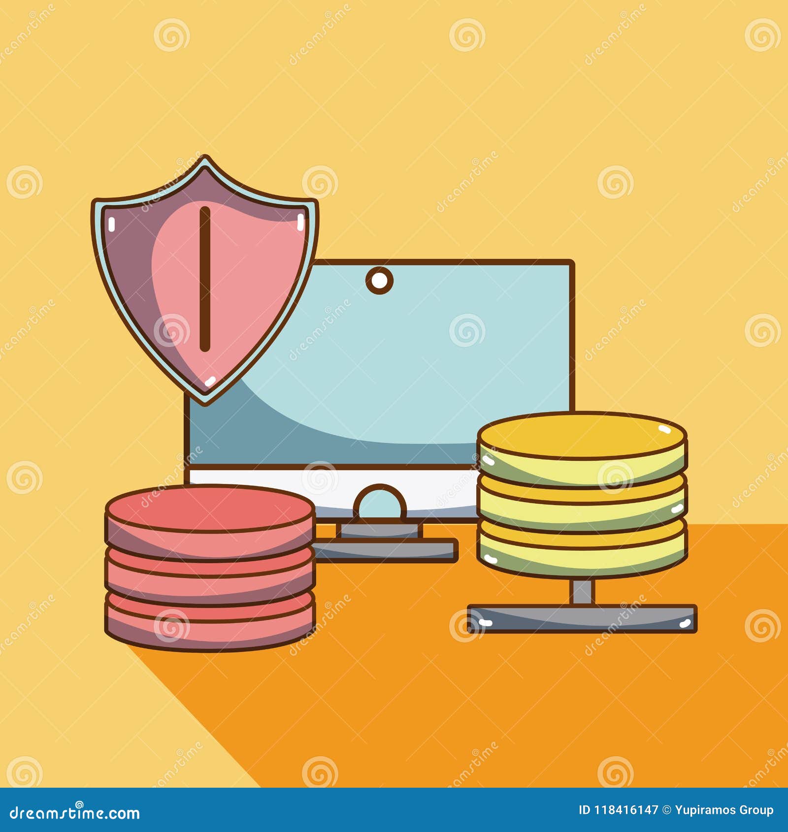 Cloud computing technology stock vector. Illustration of elements ...