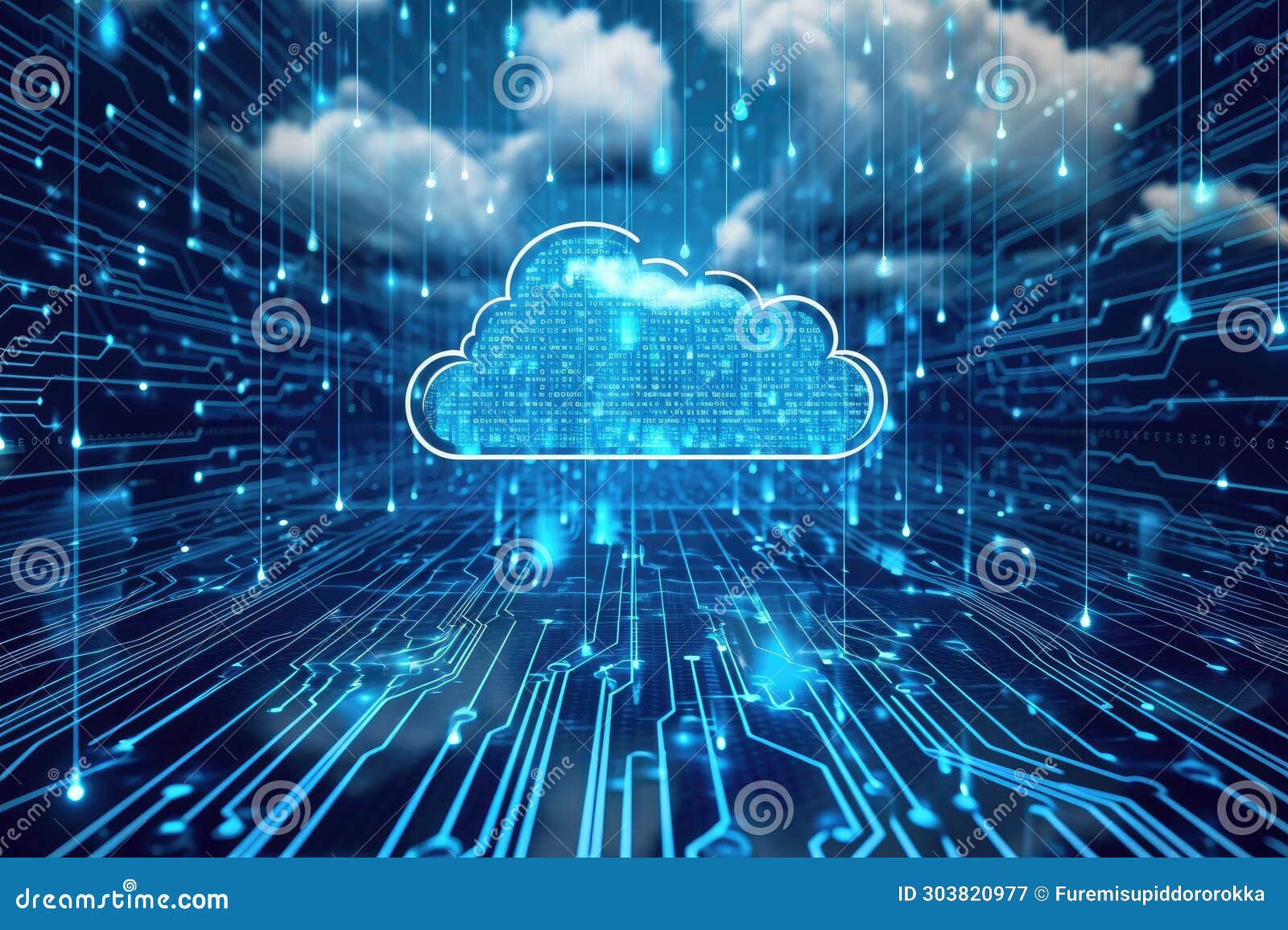 Cloud Computing Technology Cloud Computing Network Data Storage Technology Service Cyber ...