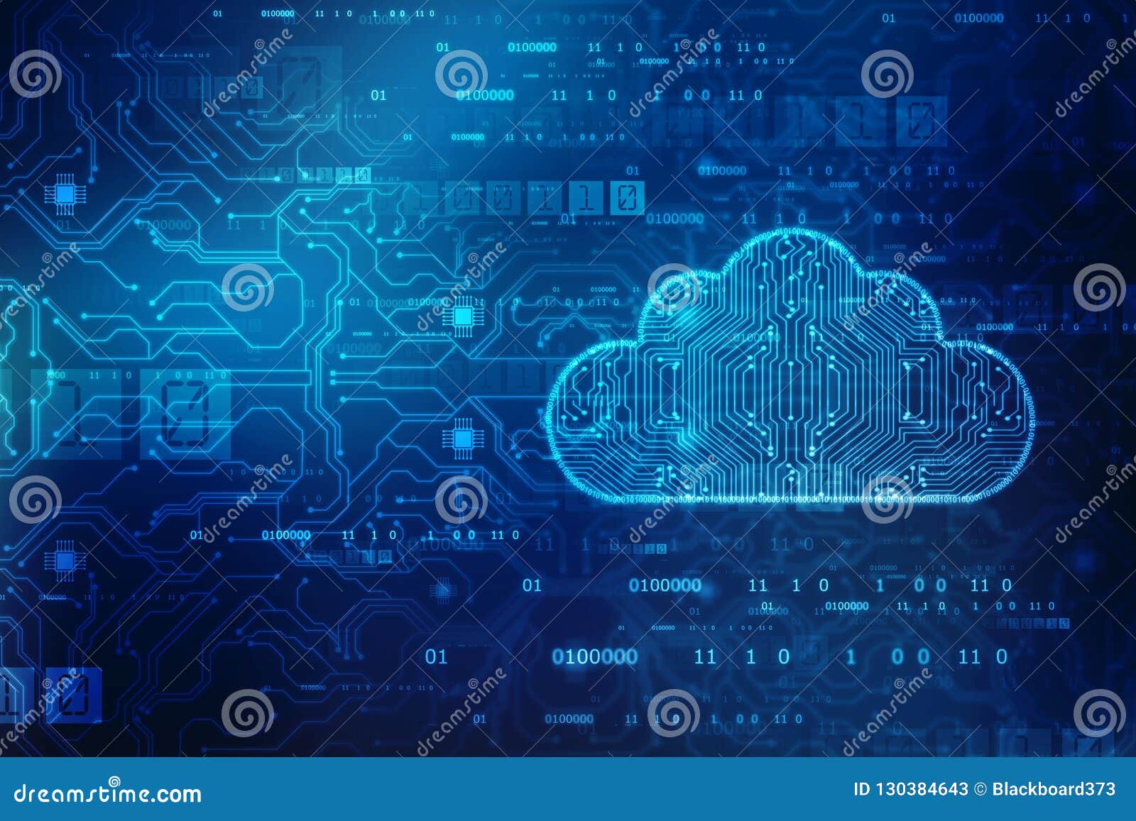 Cloud Computing Technology Internet Concept Stock Illustration - Illustration of firewall, icon ...