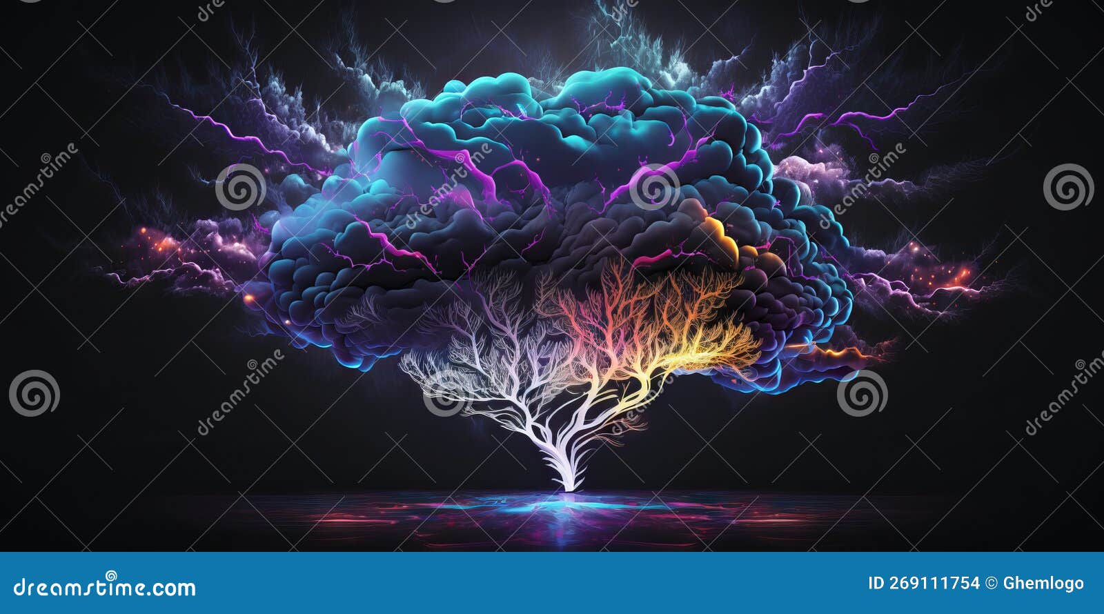 Cloud Computing Technology Concept Stock Illustration - Illustration of ...