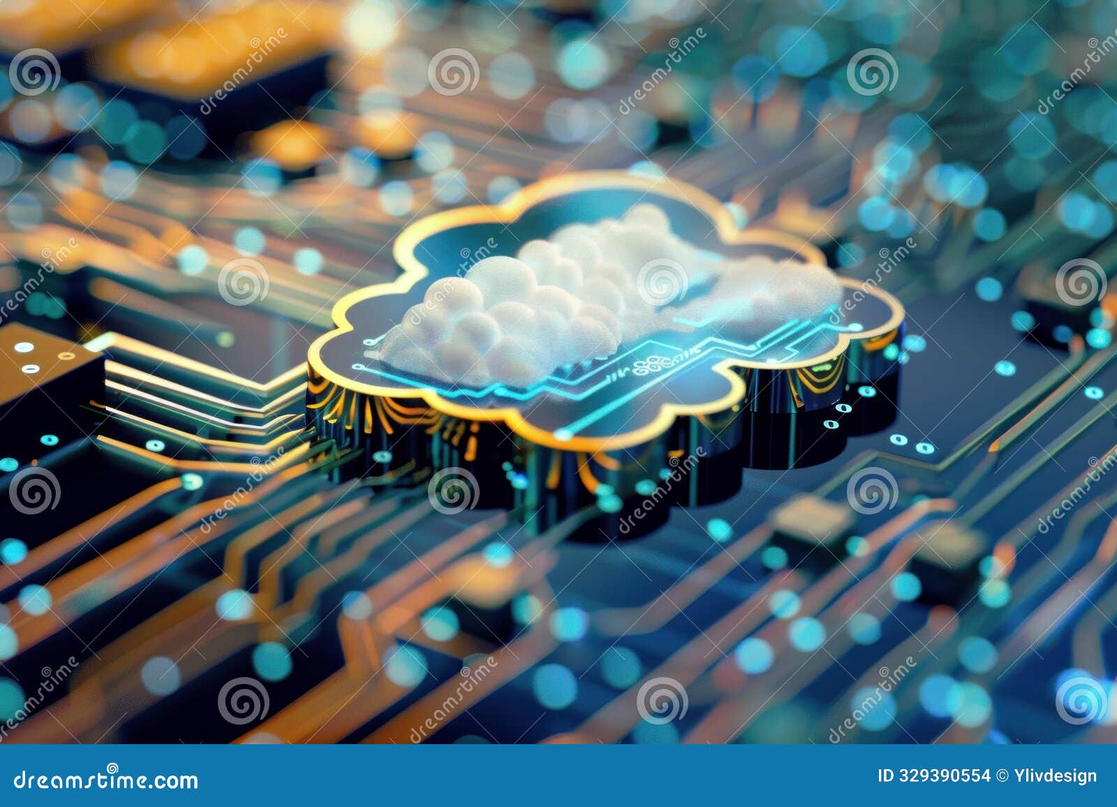 Cloud Computing Technology with Data Floating on Motherboard Circuit ...