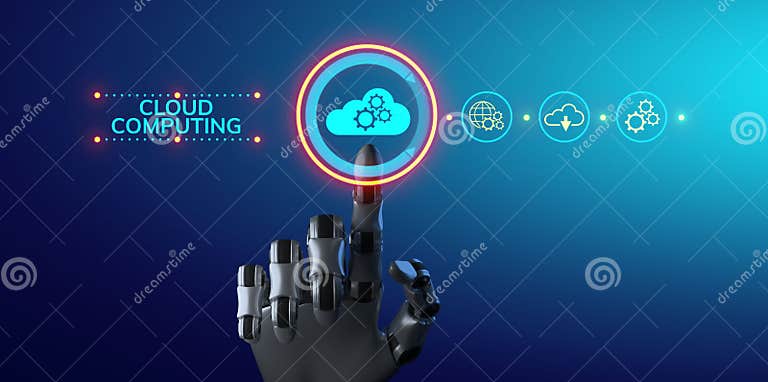 Cloud Computing Technology Data Storage. ICT Information Technology ...