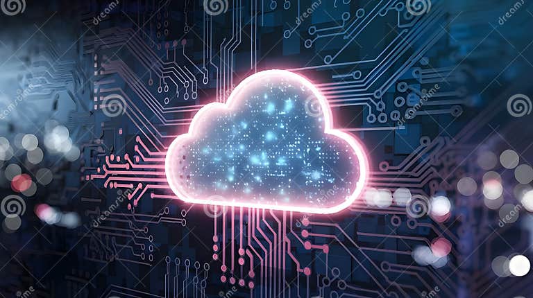 Cloud Computing Technology Digital Network Data Center Cyber Security ...