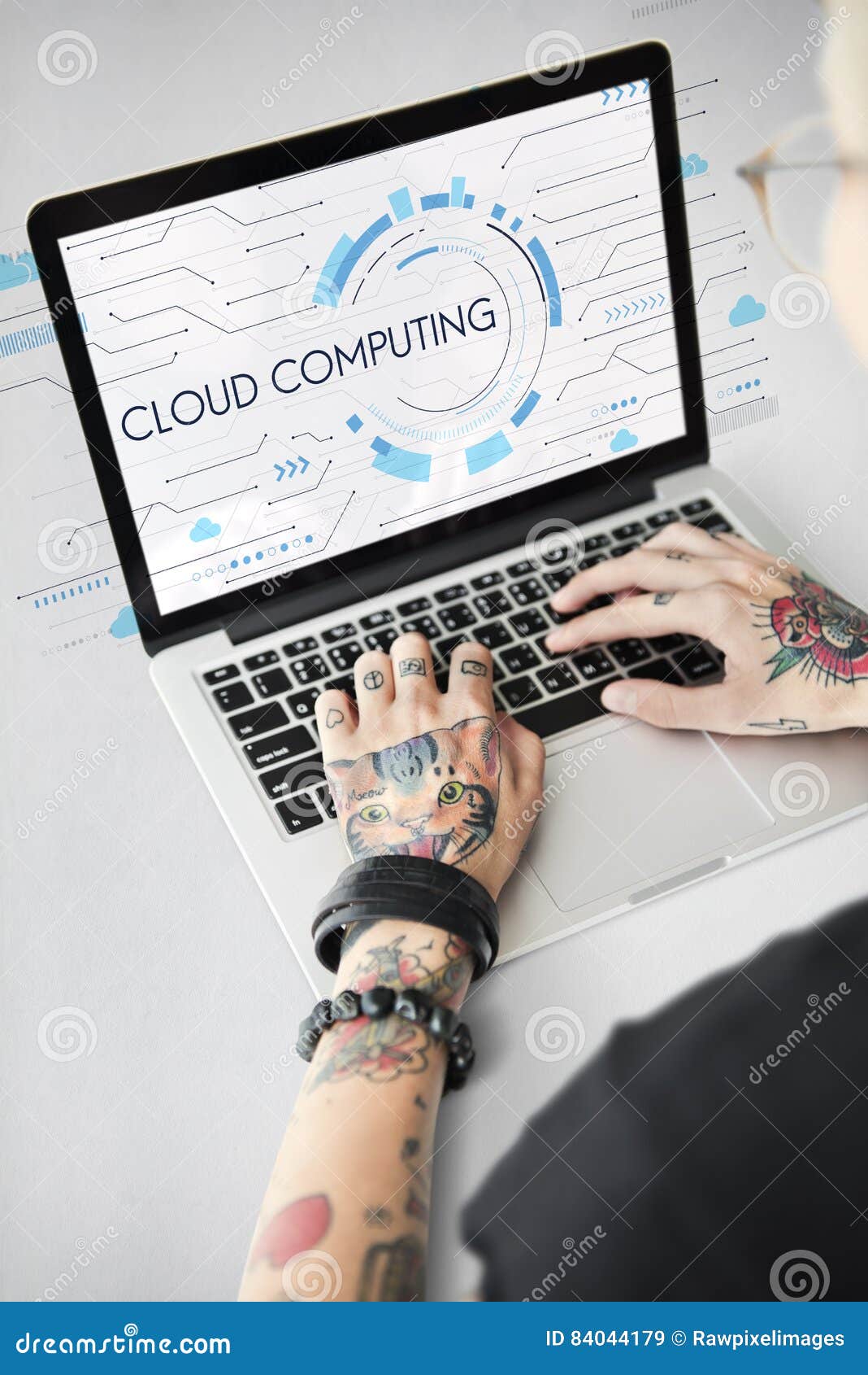 Cloud Computing Technology Hub Graphic Concept Stock Image - Image of ...