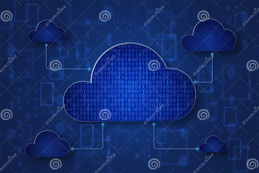 Cloud Computing Technology Internet, Concept of Cloud Computing. Computer System Technology that ...