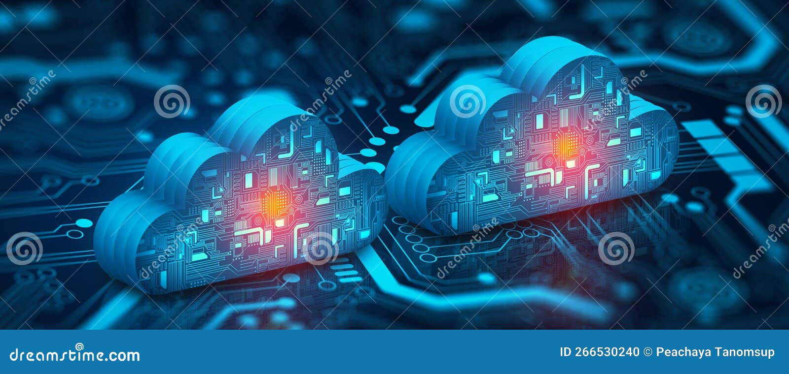 Cloud Computing Technology Internet Storage Network Stock Illustration - Illustration of blue ...