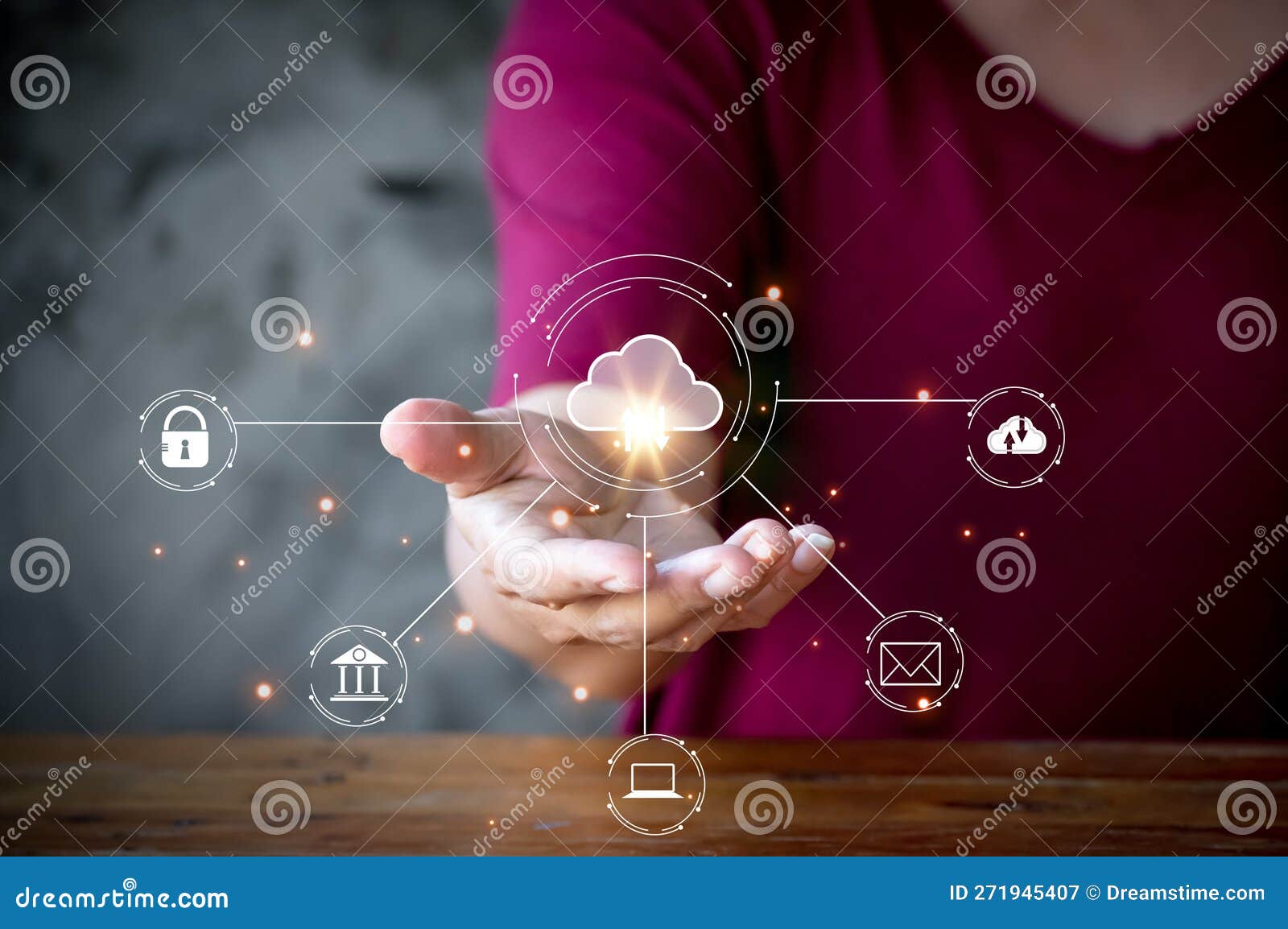 Cloud Computing Technology and Internet of Things (IoT) Concept. Stock ...