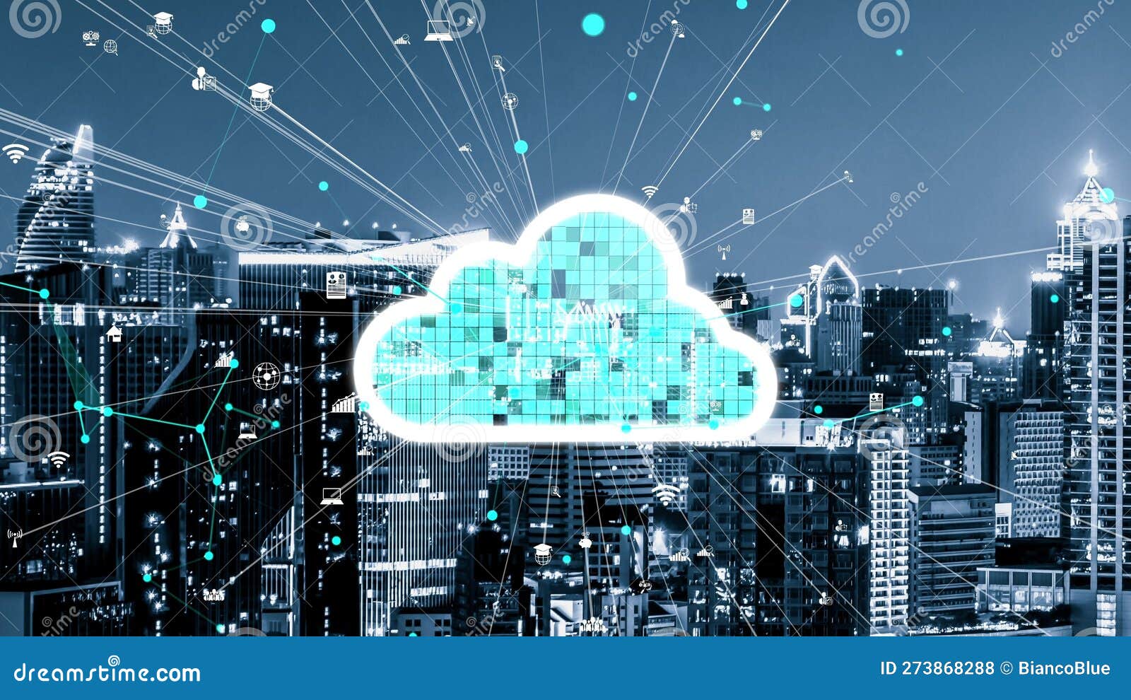 Cloud Computing Technology and Online Data Storage for Alteration Data Sharing Stock Photo ...