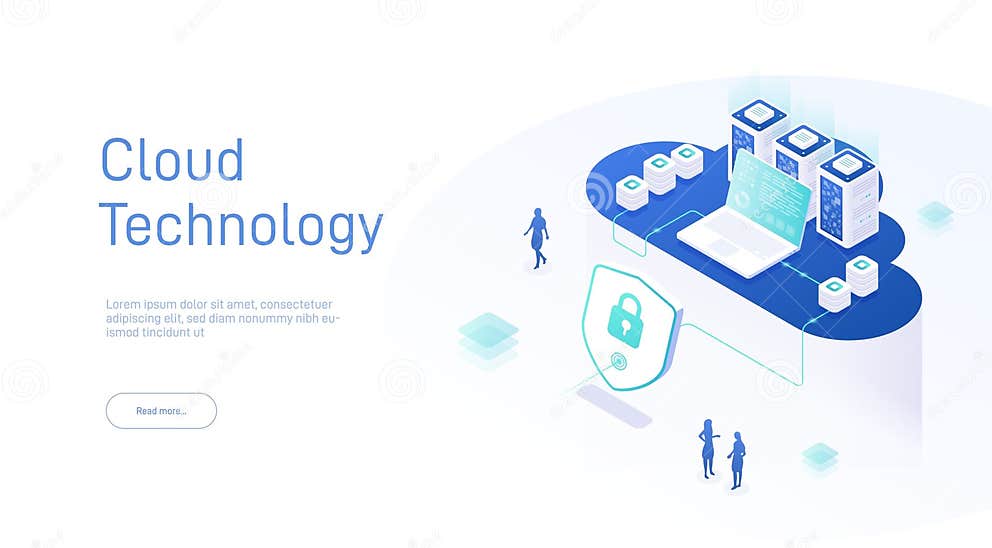 Cloud Computing Technology Users Network. Internet Data Services. Cloud Data Storage Stock ...