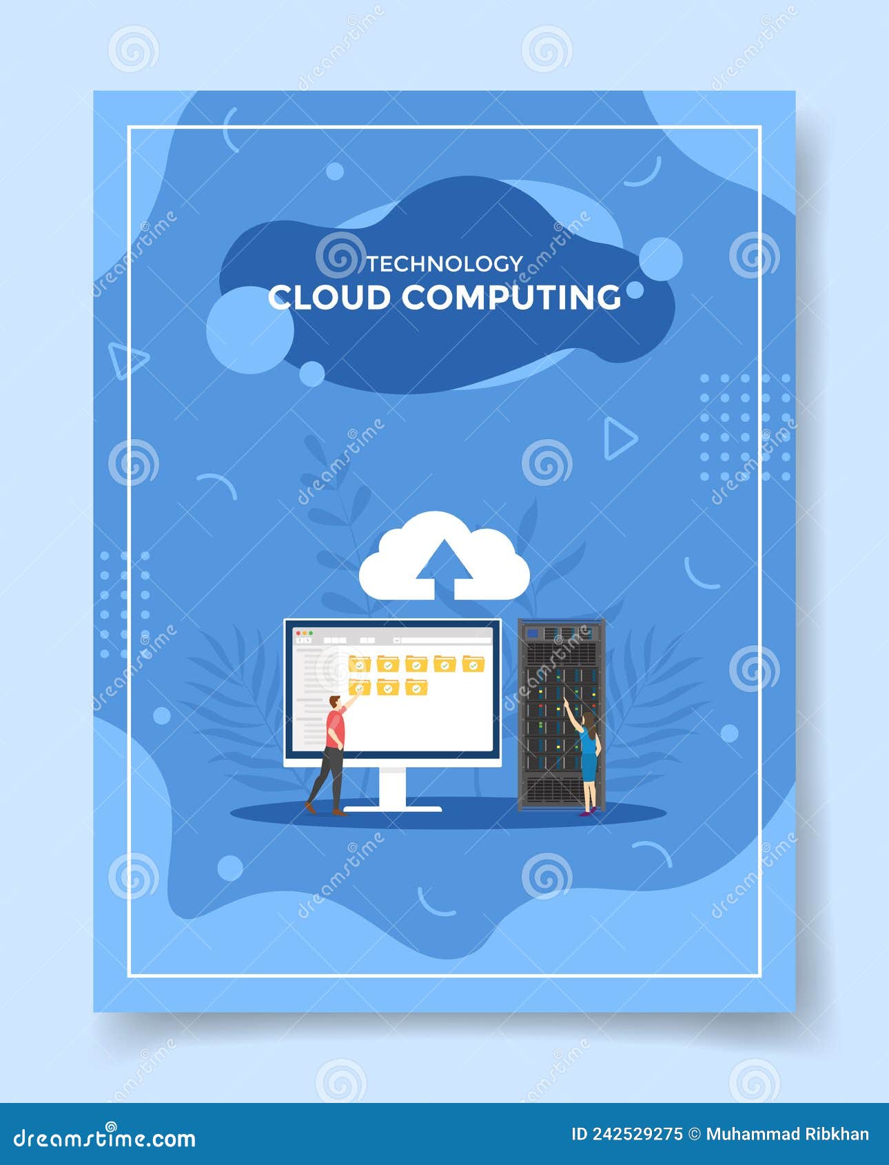 Cloud Computing for Template of Banners, Flyer, Books, and Magazine ...