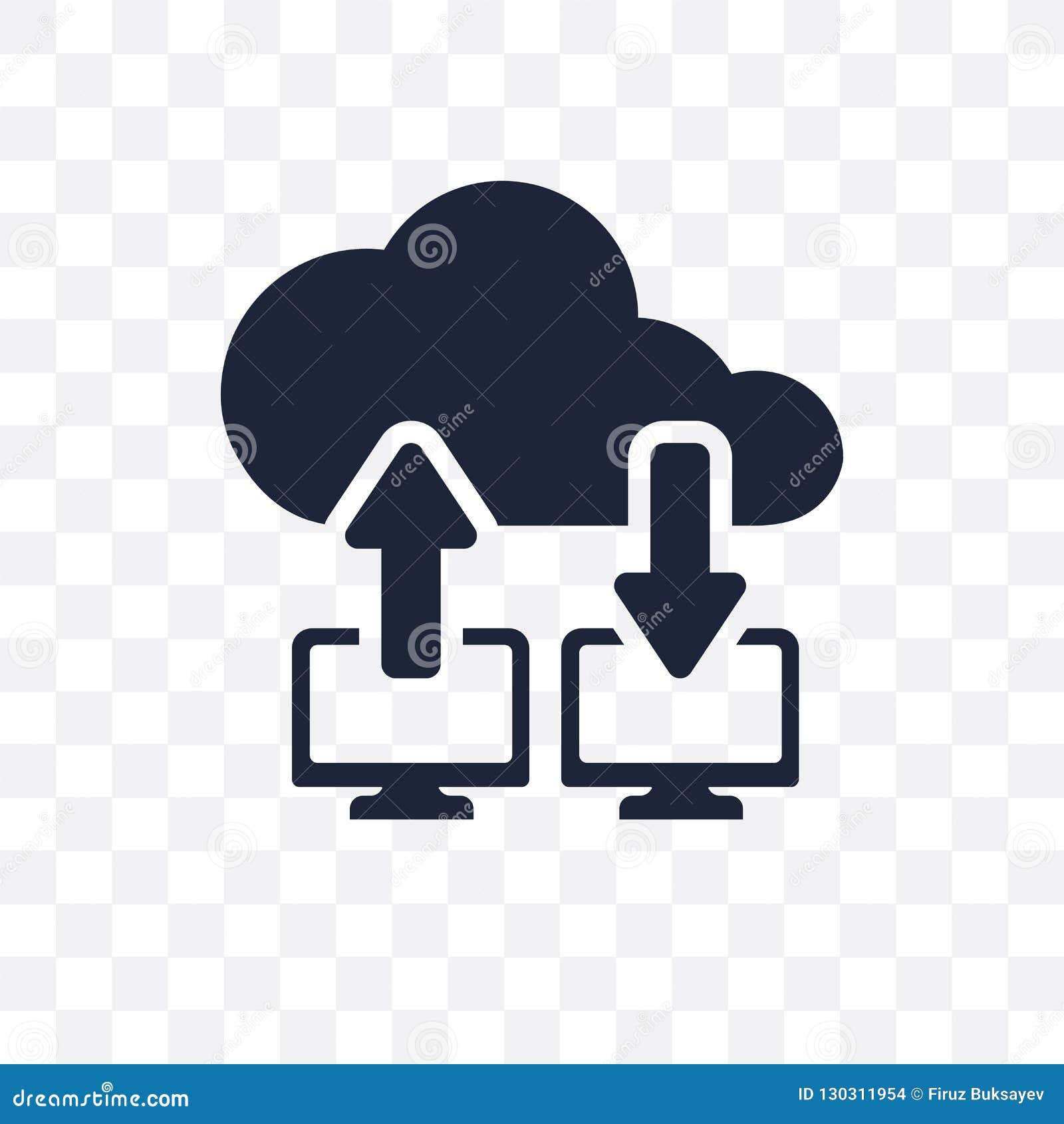 Cloud Computing Transparent Icon. Cloud Computing Symbol Design Stock ...