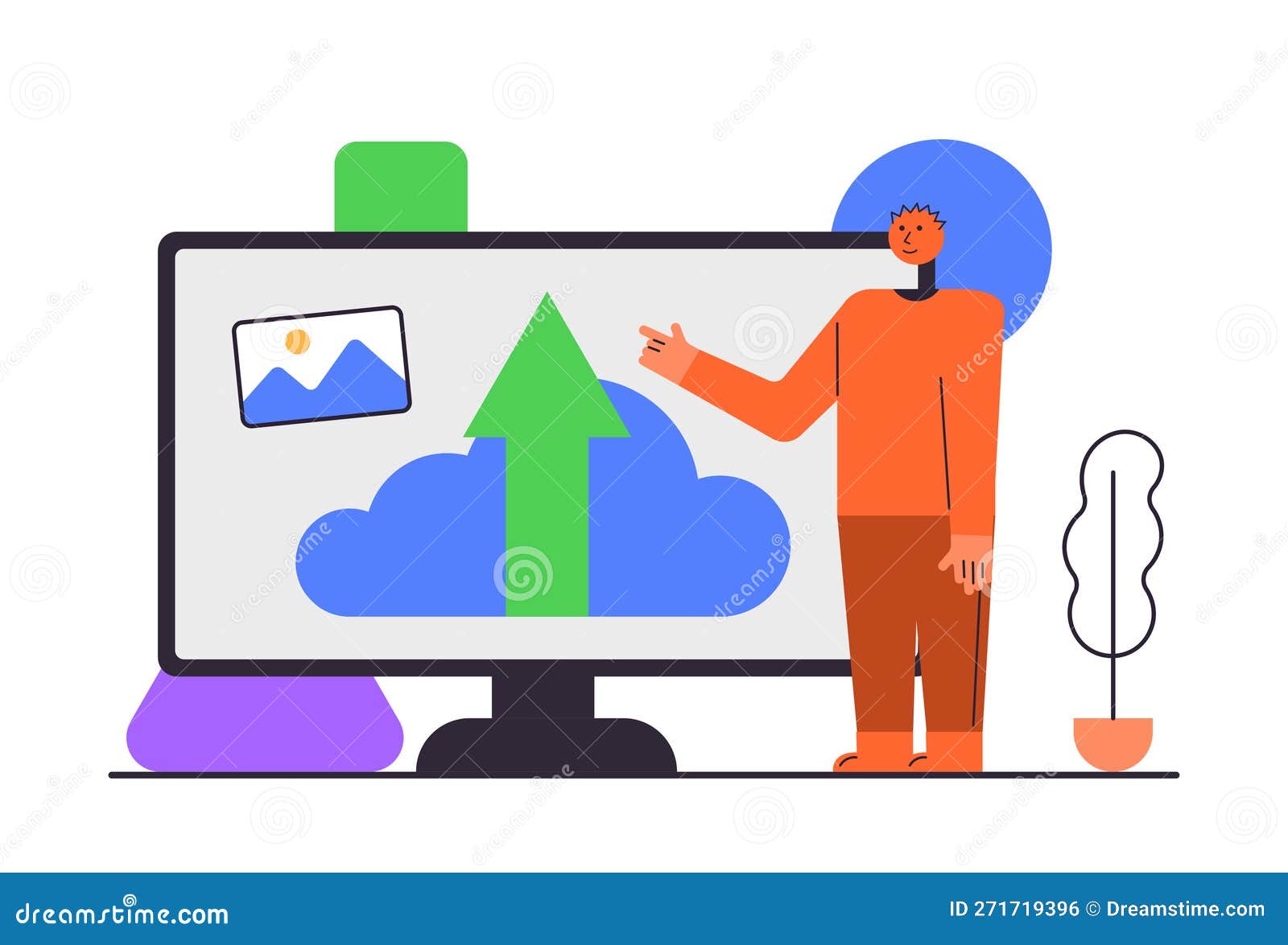 Platform As A Service PaaS - Cloud Computing Services Concept. Server ...