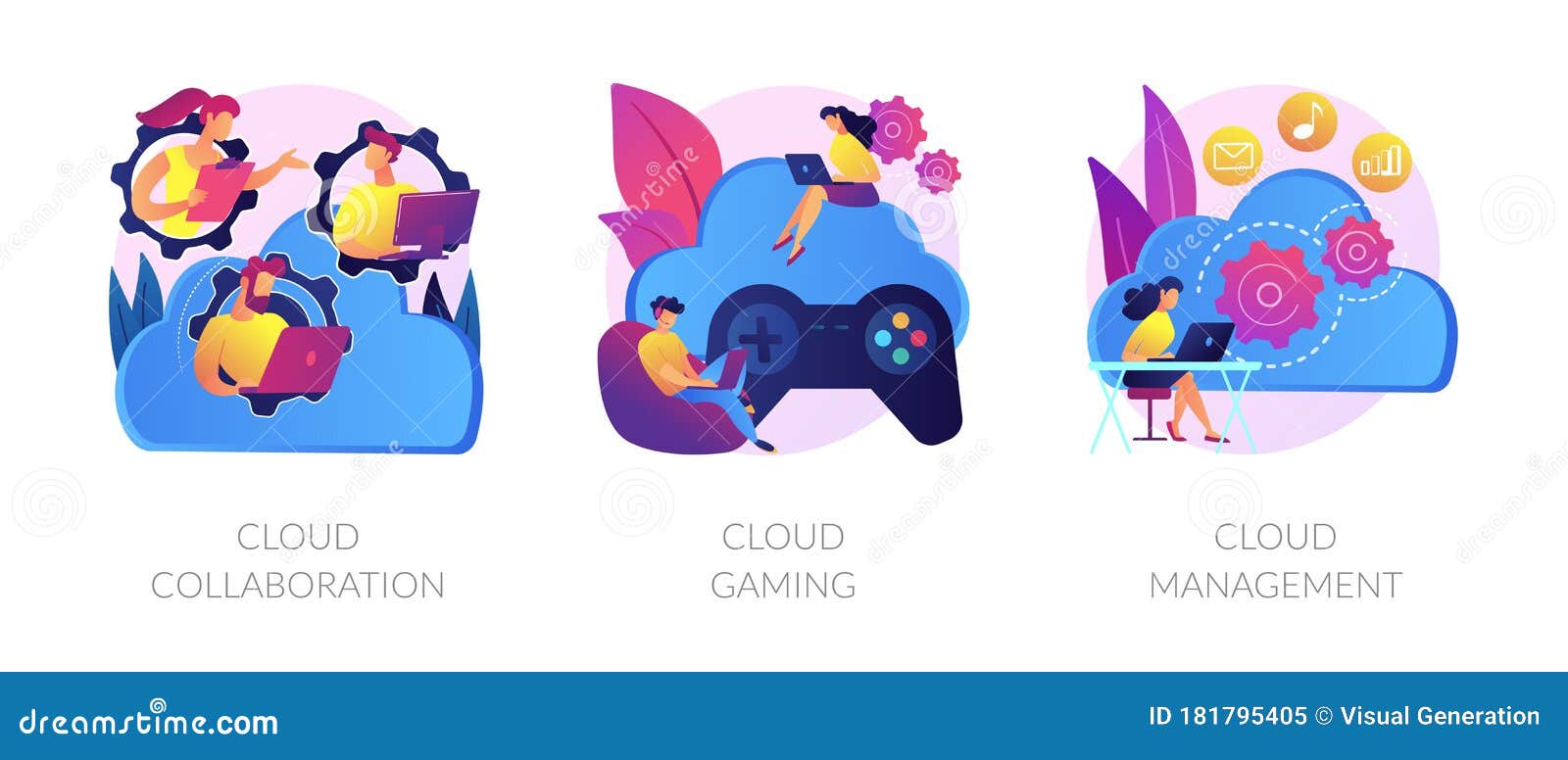 Cloud Computing Vector Concept Metaphors Stock Vector - Illustration of ...