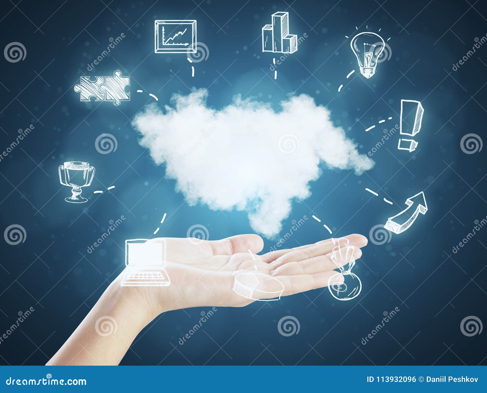 Cloud computing wallpaper stock photo. Image of creative - 113932096
