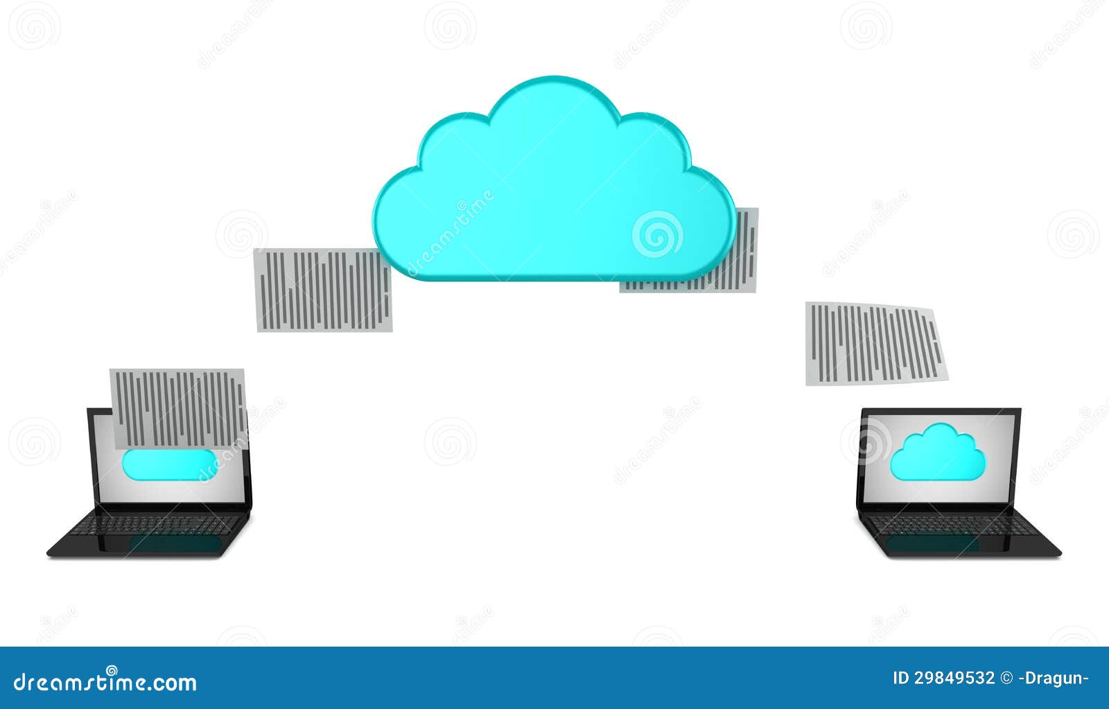 Cloud Computing stock illustration. Illustration of report - 29849532