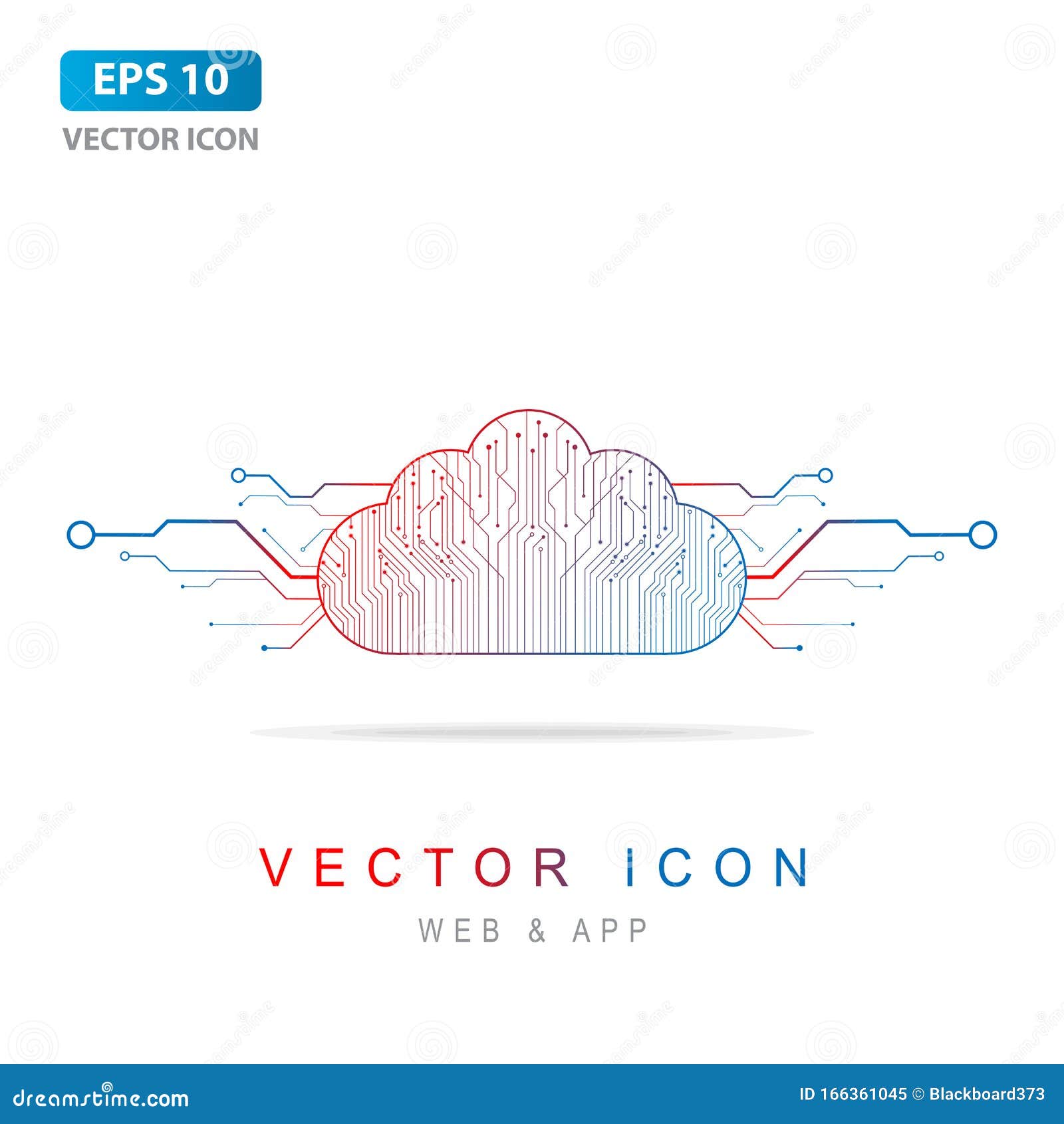 Cloud with Connected Circuit Lines. Cloud Computing, Cloud Computing ...
