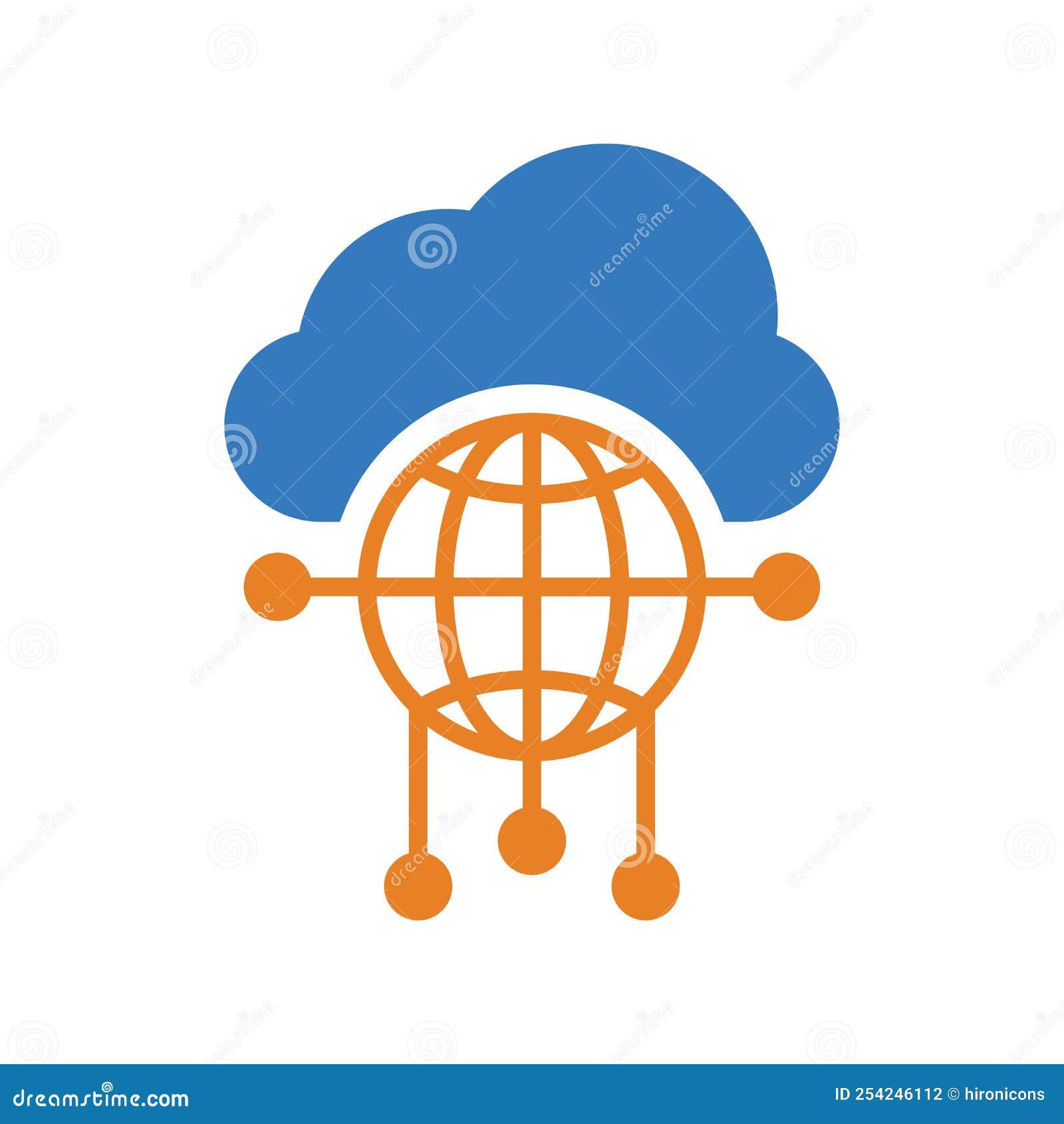 Cloud, Connectivity, Network Icon. Simple Editable Vector Graphics ...