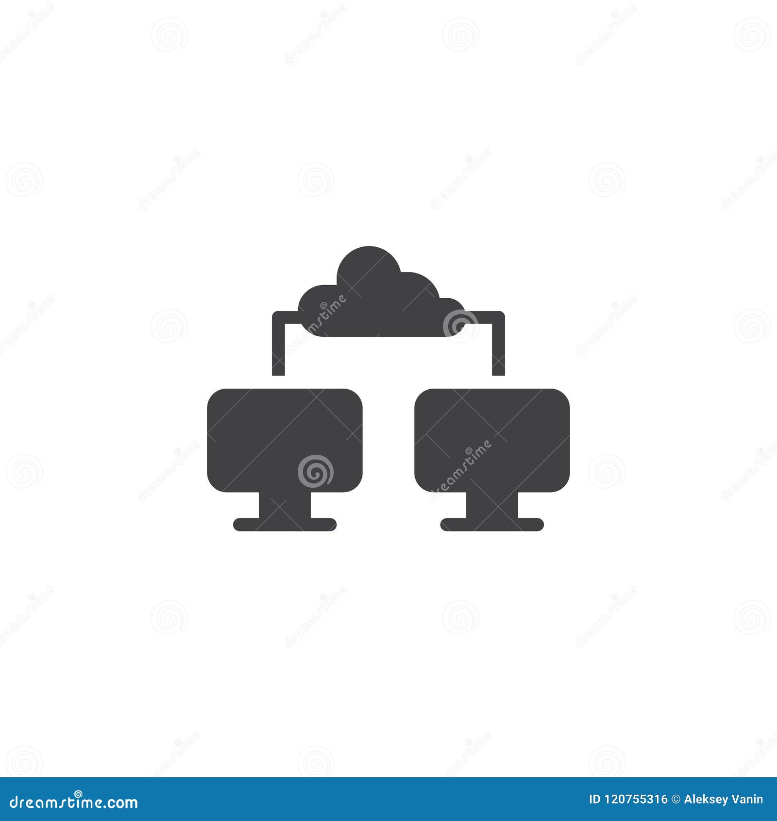 Cloud Connectivity Vector Icon Stock Vector - Illustration of ...