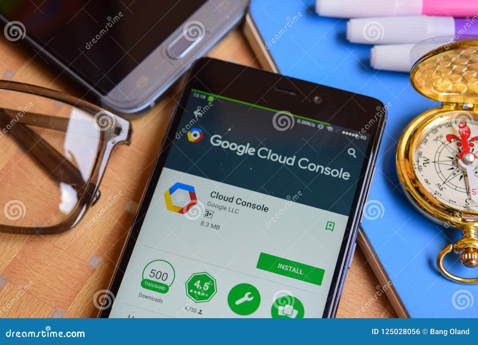 Cloud Console Dev Application on Smartphone Screen. Editorial Photo ...