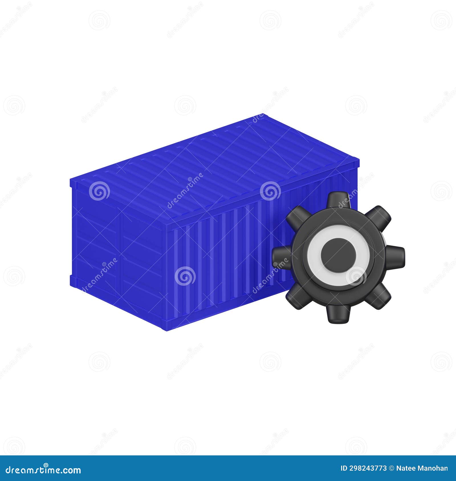 Cloud Container Operation 3d Icon Stock Image - Illustration of ...