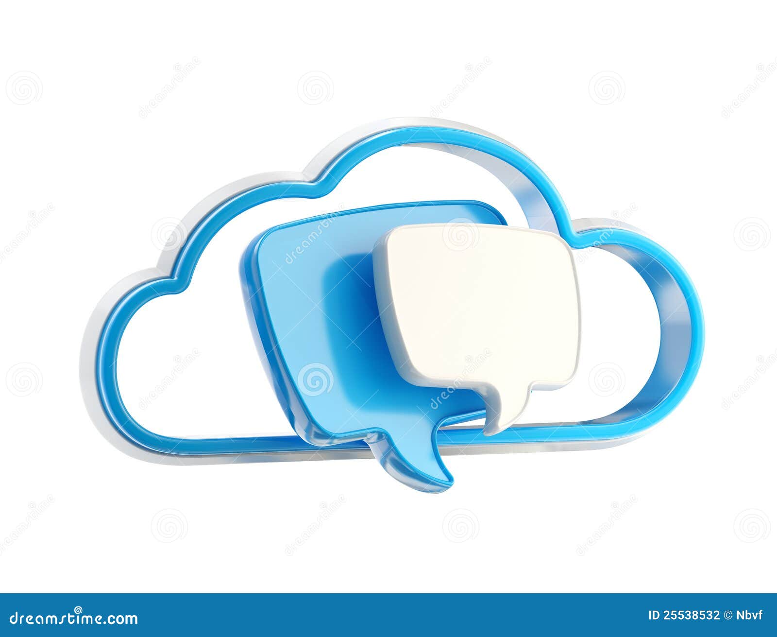 Cloud Conversation Share Talk Icon Stock Illustration - Illustration of ...