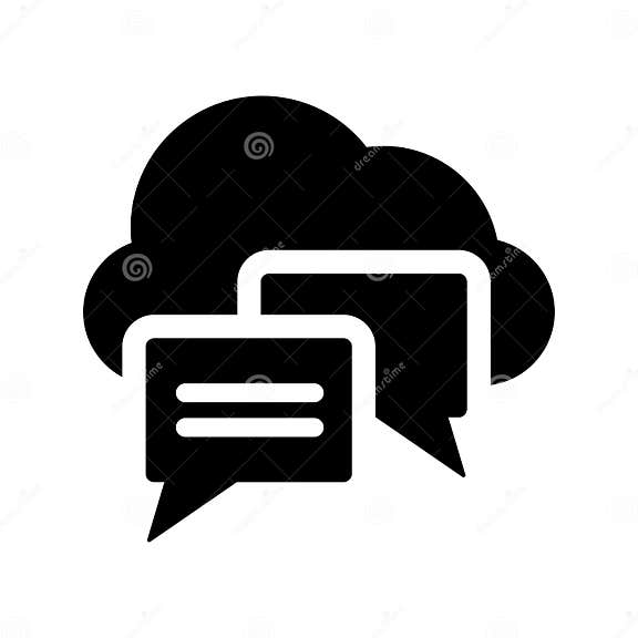 Cloud, Conversion Icon. Black Vector Graphics Stock Vector ...