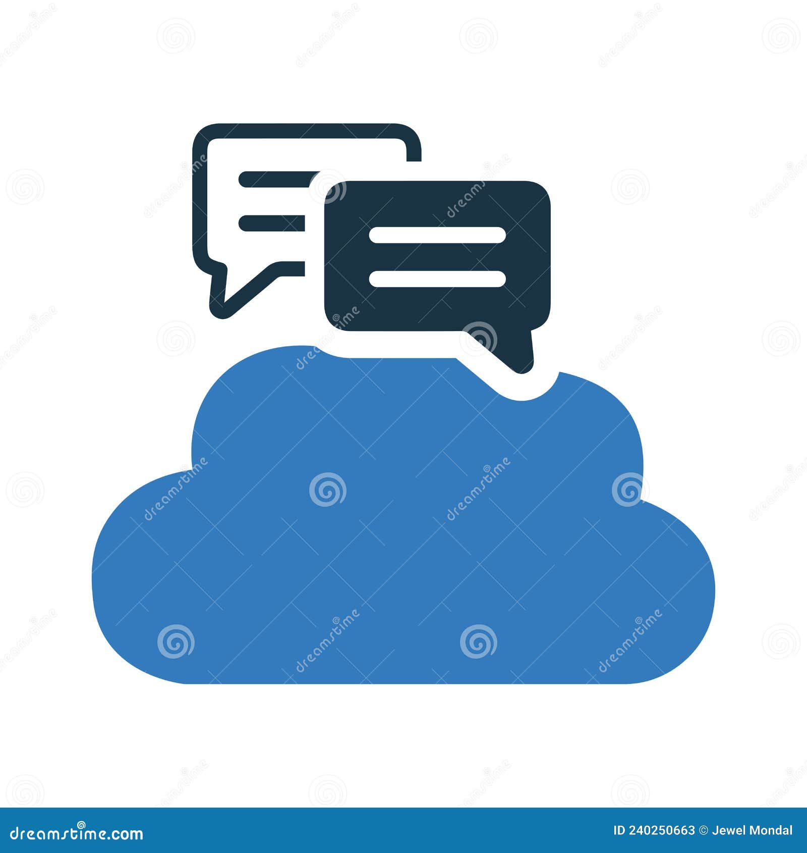 Cloud, Conversion Icon. Editable Vector Graphics. Stock Vector ...
