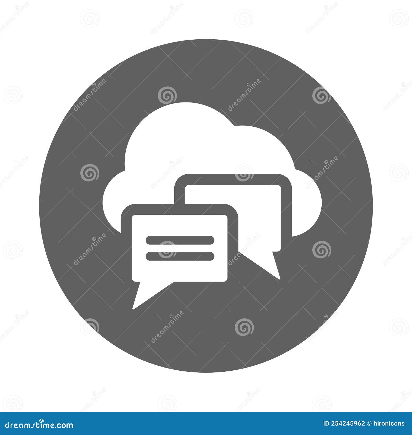 Cloud, Conversion Icon. Gray Vector Graphics Stock Vector ...