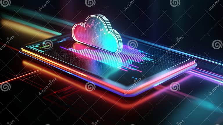 Cloud Cost Management and Optimization Interface Represented with Icons ...