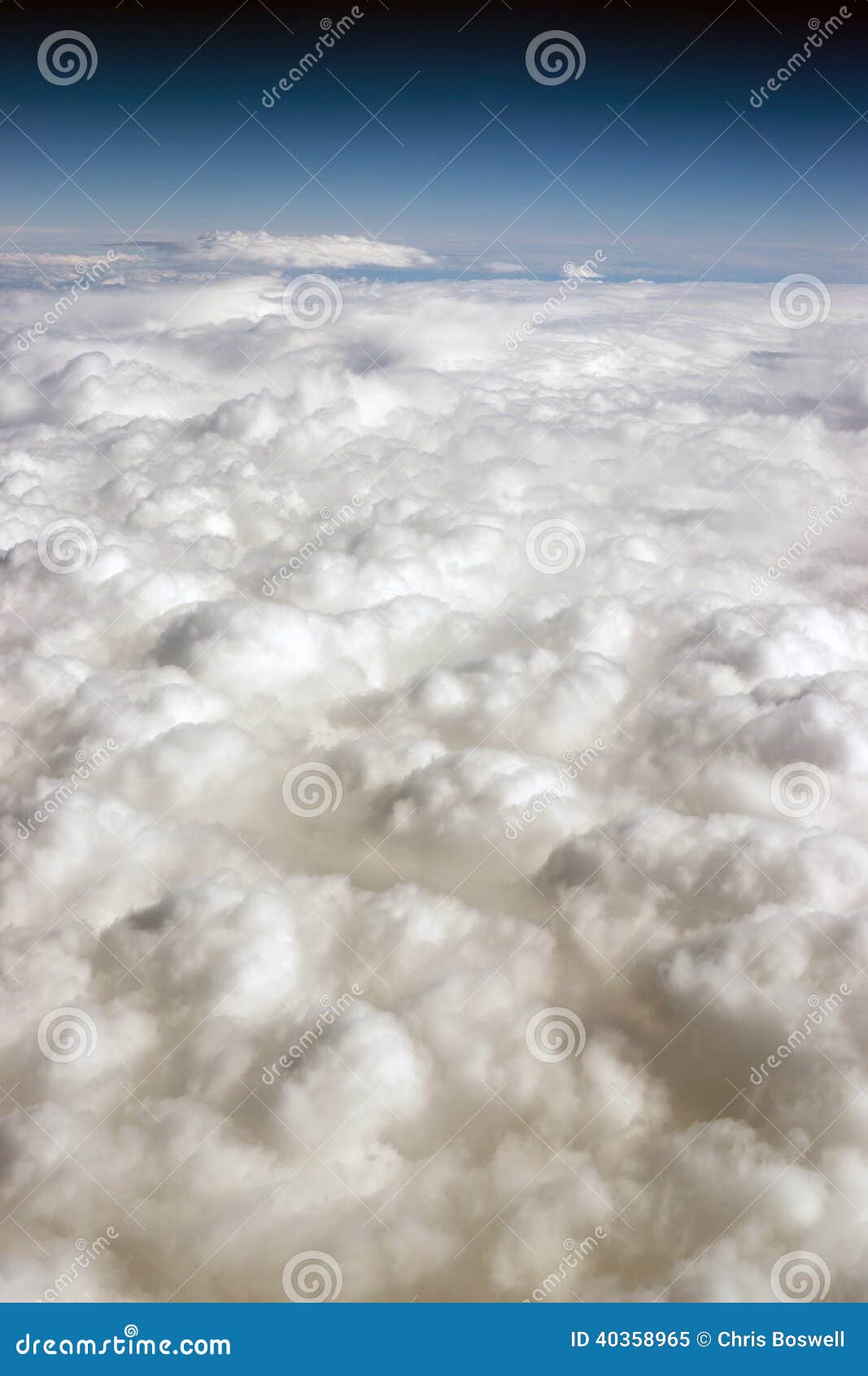 Cloud Cover Blue Sky Stratosphere Vertical Composition Clear Weather ...