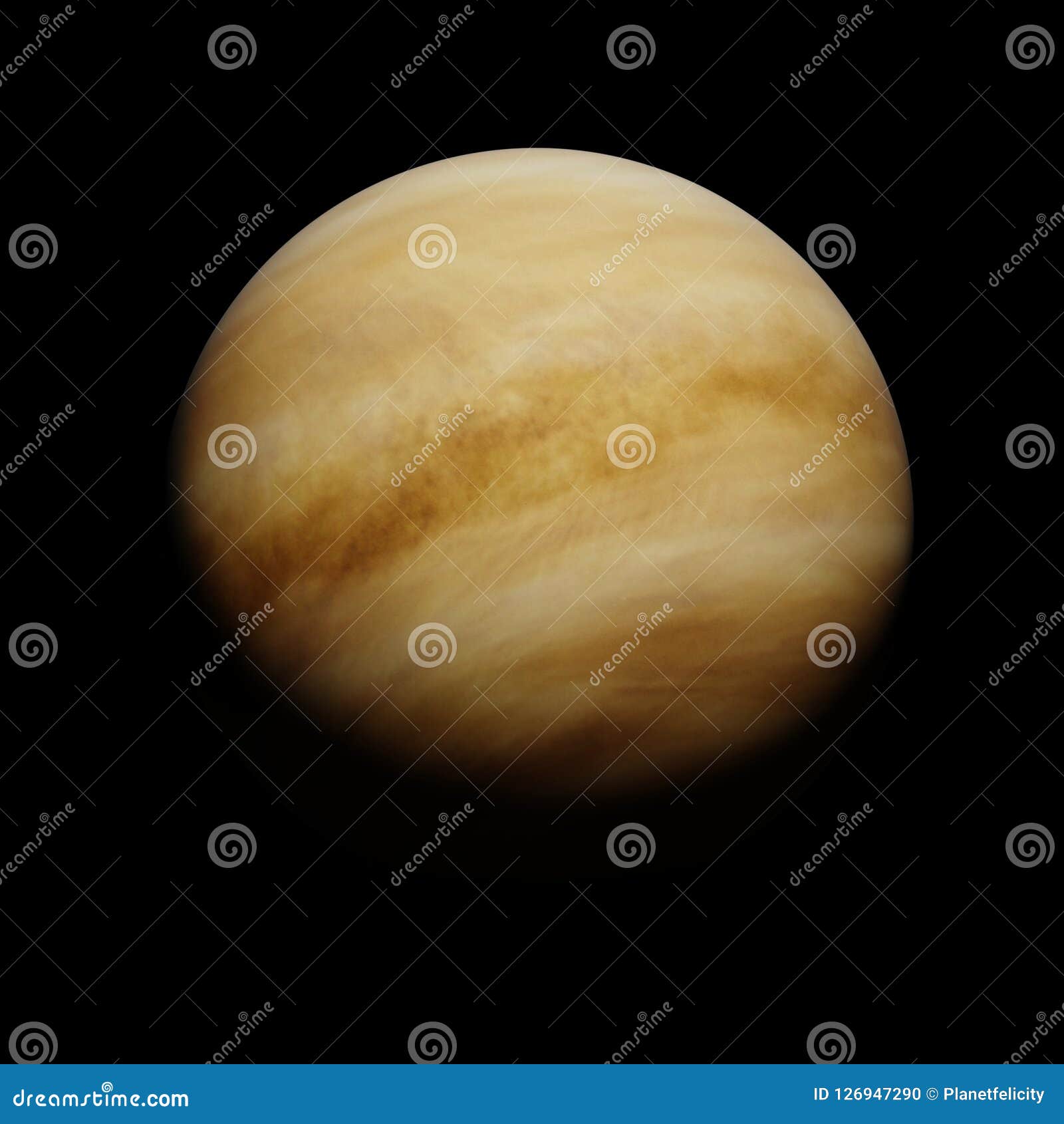 Venus Is The Second Planet Of The Solar System Vector Illustration ...