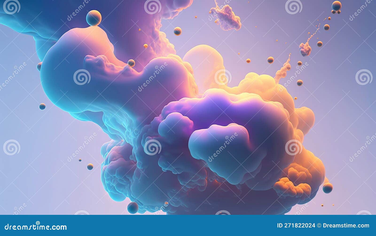 Cloud Creative Background. Using Your IU UX Design. Stock Illustration ...
